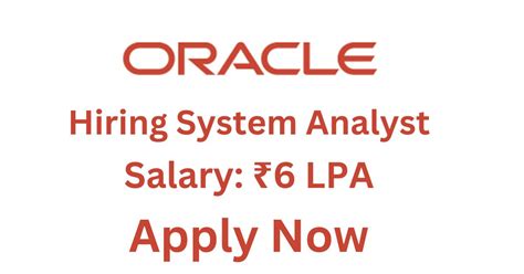 oracle hiring system analyst apply now daily jobs update