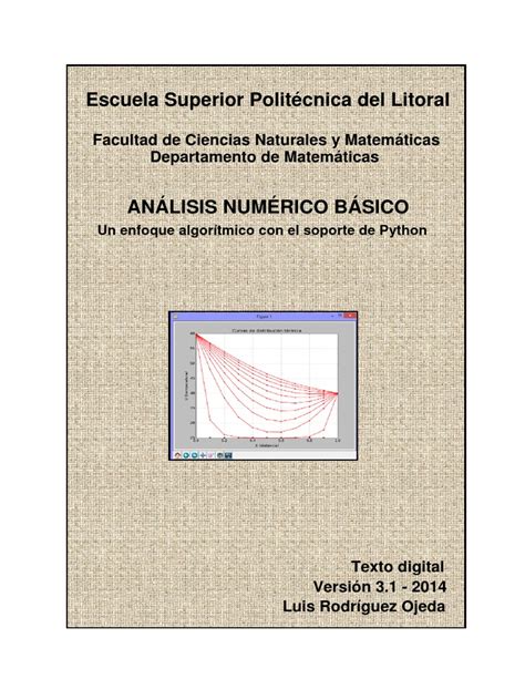 Analisis Numerico Basico Con Python Pdf Análisis Numérico Medición