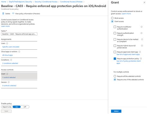 App Protection Policies Filter Edition