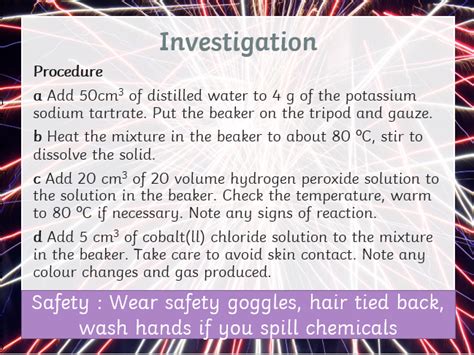 Catalysts Aqa Combined Science Teaching Resources
