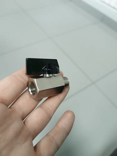 Кран воздушный шаровый 1 4 внутренняя резьба х 1 4 внешняя резьба купить по низкой цене в