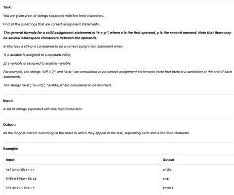 Solved Task You Are Given A Set Of Strings Separated With Chegg Com