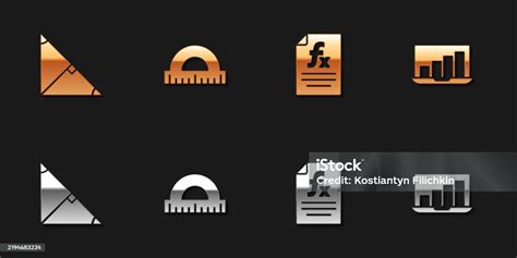 Set Angle Bisector Of A Triangle Protractor Function Mathematical Symbol And Laptop With Graph