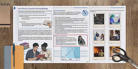 First Person Character Writing Activity Teacher Made
