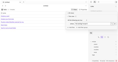 bases feature request filtering on partial tag names nested tags feature archive obsidian