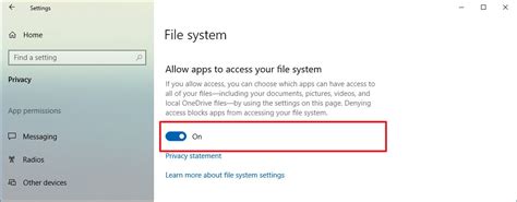 How To Block Apps Access To File System On Windows 10 Pureinfotech