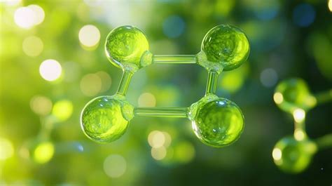 Green Hydrogen Gas Molecule Production Concept Premium Ai Generated Image