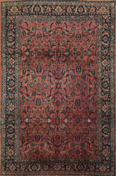 Antique Vegetable Dye Lilian Persian Area Rug 9x11