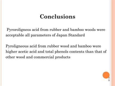 Ppt Physicochemical Properties Of Pyroligneous Acid From Corbonization Of Five Wood Species