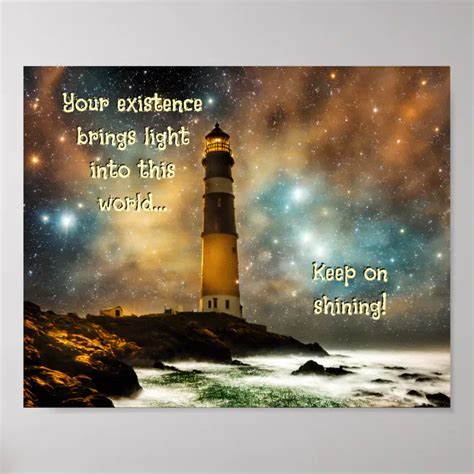 Inspirational Lighthouse Poster Zazzle