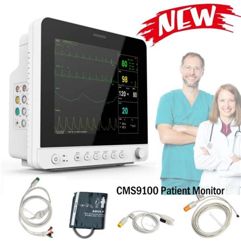 Contec Cms9100 Patient Monitor Icu Vital Signs 12 1 Inch Icu Vital Signs Ecg Nibp Spo2 Pr Resp