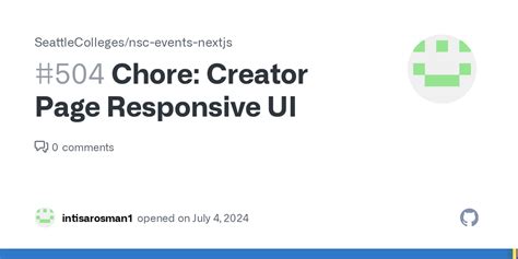 Chore Creator Page Responsive UI Issue 504 SeattleColleges Nsc