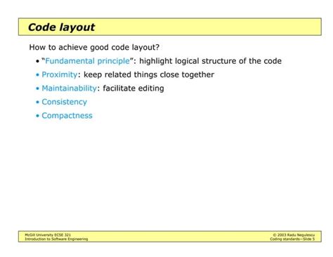 Intro To Software Engineering Coding Standards Pdf
