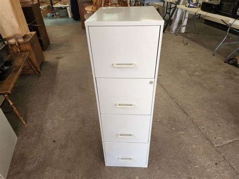 4 Drawer Metal File Cabinet Isabell Auction