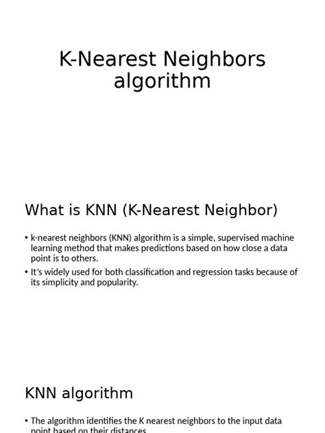 Practical 10 K Nearest Neighbors Algorithm Pdf Statistical