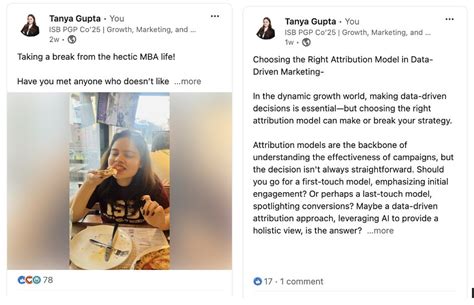 Tanya Gupta On Linkedin I Experimented With The Linkedin Algorithm Recently I Posted Two