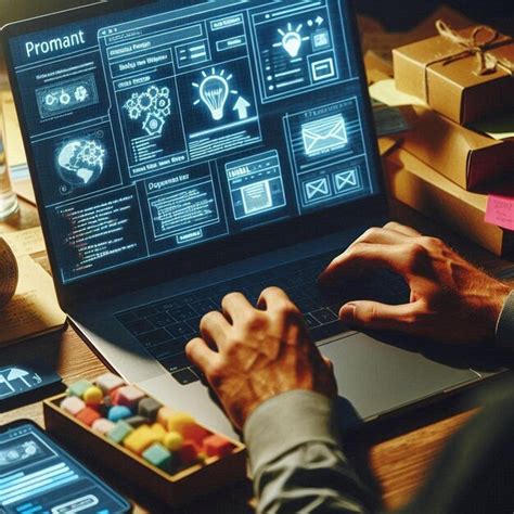 Web Developer Working On A Website Using Html Premium Ai Generated Image