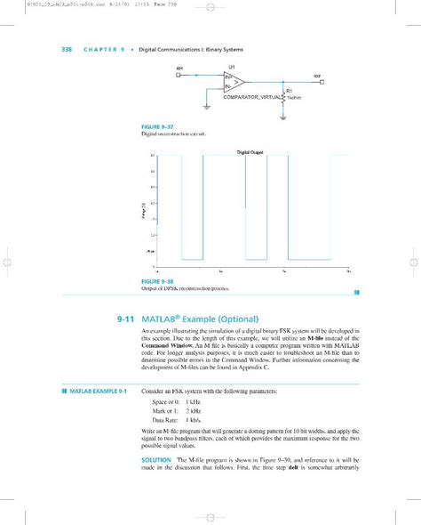 Solved For The Textbook Fsk Example Figure Out What Bit