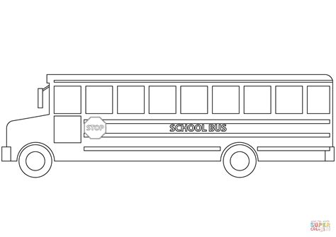 Free Printable Coloring Pages Of School Buses