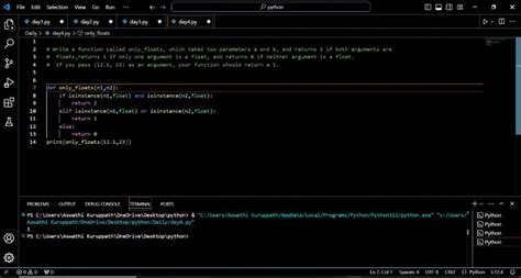 🚀 Day 4 Python Coding Challenge Karthika Kuruppath