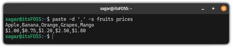 Paste Command Examples Linux Punx