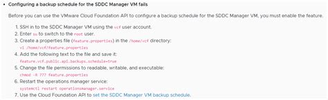 Using The Vmware Cloud Foundation File Based Backup Api Mwpreston Dot Net