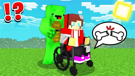 JJ And Mikey Broke His Body And Got In Hospital In Minecraft Maizen