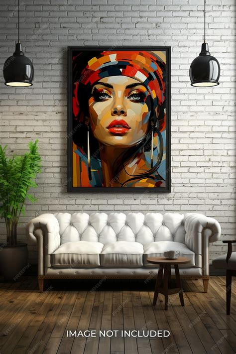 premium psd frame photo mock up with smart object