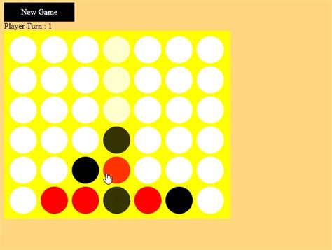 Simple Connect 4 Game Using Angularjs In Javascript Free Source Code