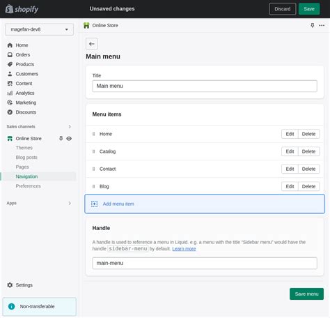 Add Blog To Shopify Navigation Menu