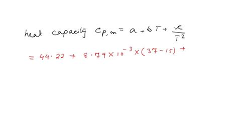 solved the heat capacity at constant preassure cp is the partial of