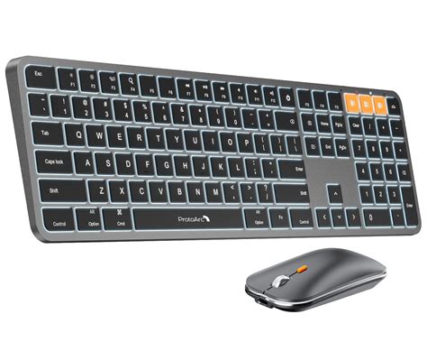 buy protoarc backlit bluetooth keyboard mouse for mac km100 a ultra