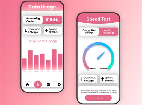 Speed Test Application Ui Design By Anees Mufti On Dribbble