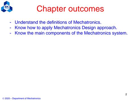 SOLUTION Design Mechatronics System Chapter Overview Of Mechatronics Study Guide Studypool