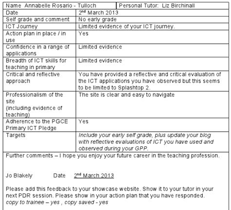 Ict Action Plan My Pgce Journey