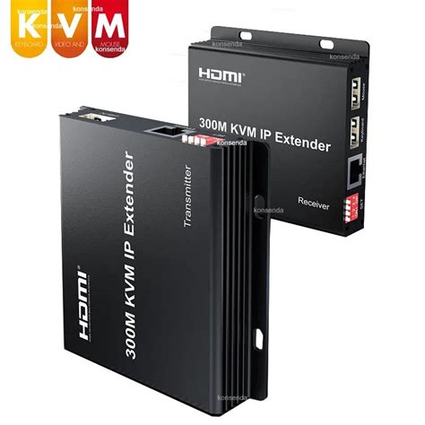 M Hdmi Kvm Extender Over Ip Rj Cat Cable Ft P Hdmi Usb Kvm Ethernet Extender Tx To