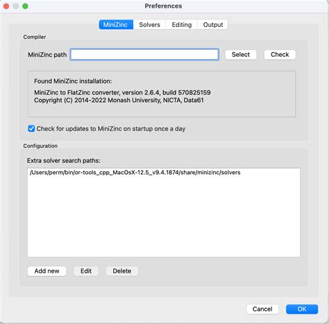 Adding To Extra Solver Search Paths Does Not Work Macos 126 Intel