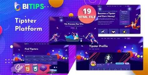 Bitips Prediction Tips And Tipster Platform Html Template Gplcodenet
