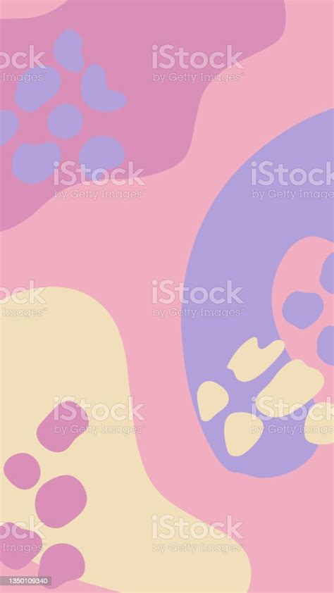 미니멀 한 추상적 인 자연 예술 모양 컬렉션 패션 디자인 여름 시즌 또는 자연 컨셉을 위한 파스텔 컬러 낙서 번들 현대적인