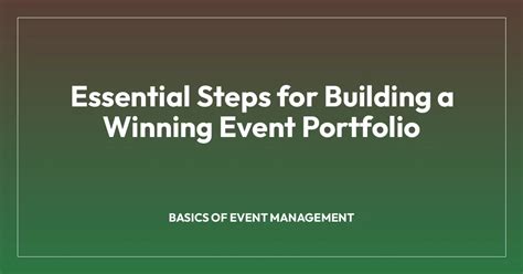 Basics Of Event Management • Event Management Evm Institute