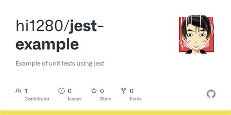 GitHub Hi Jest Example Example Of Unit Tests Using Jest