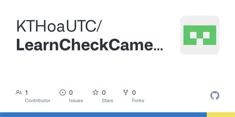 Github Kthoautclearncheckcamera
