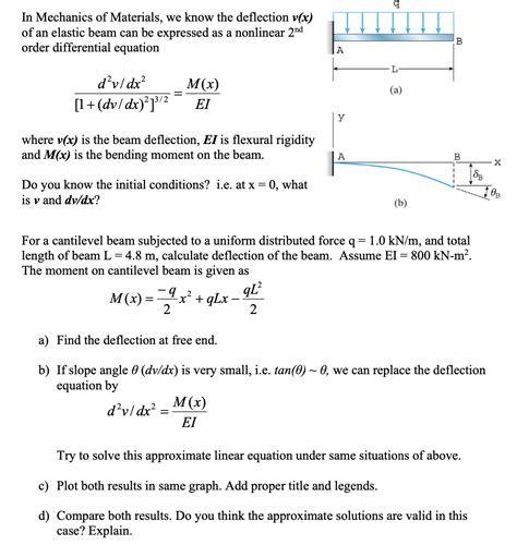 Please Use MATLAB To Solve This ProblemIn Mechanics Chegg