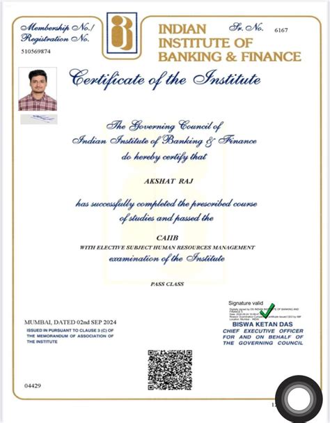 Akshat Raj On Linkedin Im Excited To Share That I Have Completed My Caiib Certification Further…
