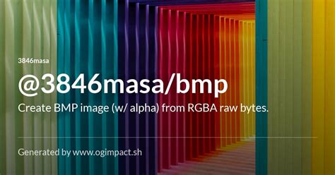 GitHub Masa Bmp Create A BMP W Alpha Channel Binary From RGBA Raw Bytes Like ImageData