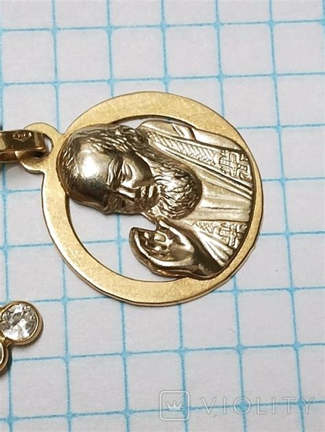 Цепочка з кулоном та хрестиком 750 проби (113572310) - купити Violity