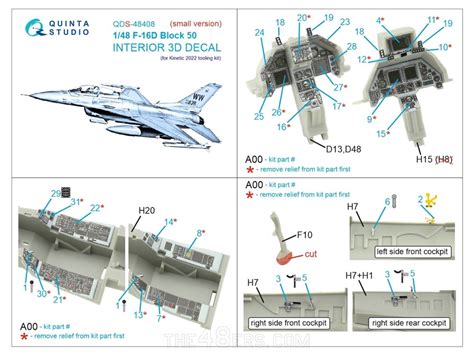 F 16d Block 50 3d Printed And Coloured Interior On Decal Paper Small Version