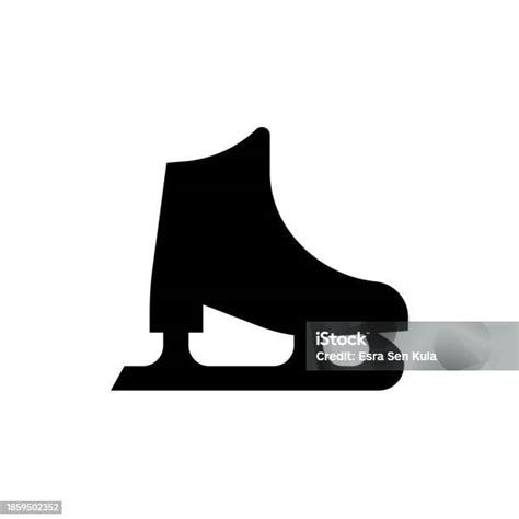 아이스 스케이팅 유니버셜 단순 솔리드 아이콘입니다 이 아이콘 디자인은 인포그래픽 웹 페이지 모바일 앱 Ui Ux 및 Gui 디자인에 적합합니다 아이스 스케이트에 대한 스톡