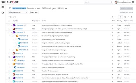 add tasks to backlog simpleone documentation