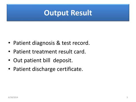 Hospital Management Systemdatabase Ppt